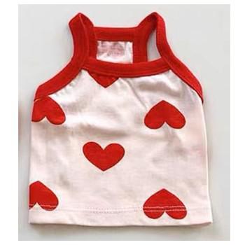 Sommer søt rødt hjerte klær til hund vår t-skjorte... – Vicedeal