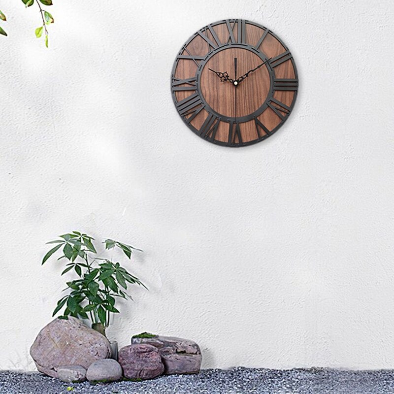 Wall Clock Modern Mechanism Vintage Digital Metal ... – Grandado