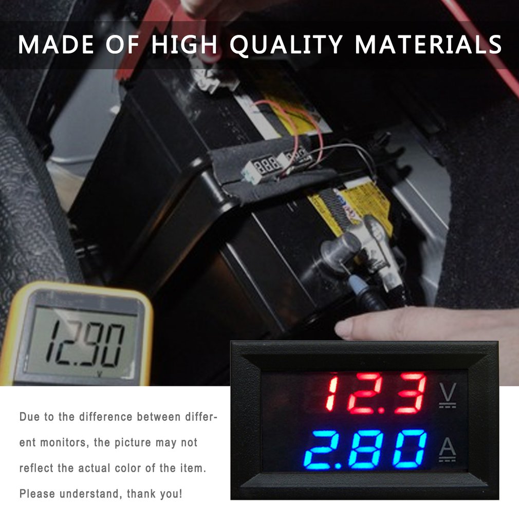 Led Digital Voltmeter Ammeter Us Dc 100V 10/50 / 1... – Grandado