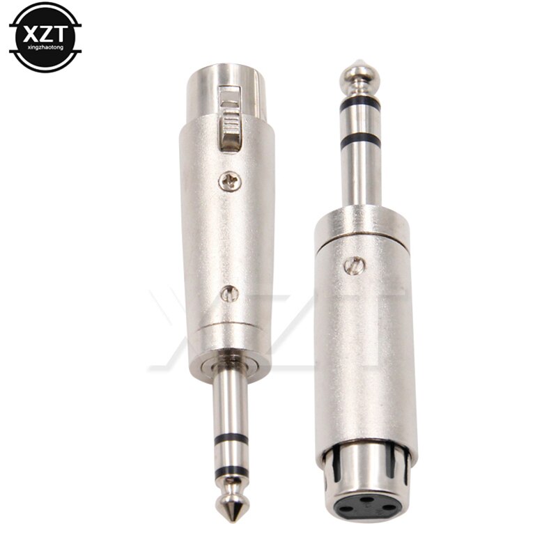 Nickel plated 3Pin XLR Female Jack to 1/4" 6.... – Grandado