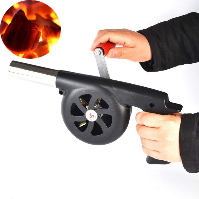 Outdoor Picnic Camping BBQ Fan Hand Fan Cranked BB... – Grandado