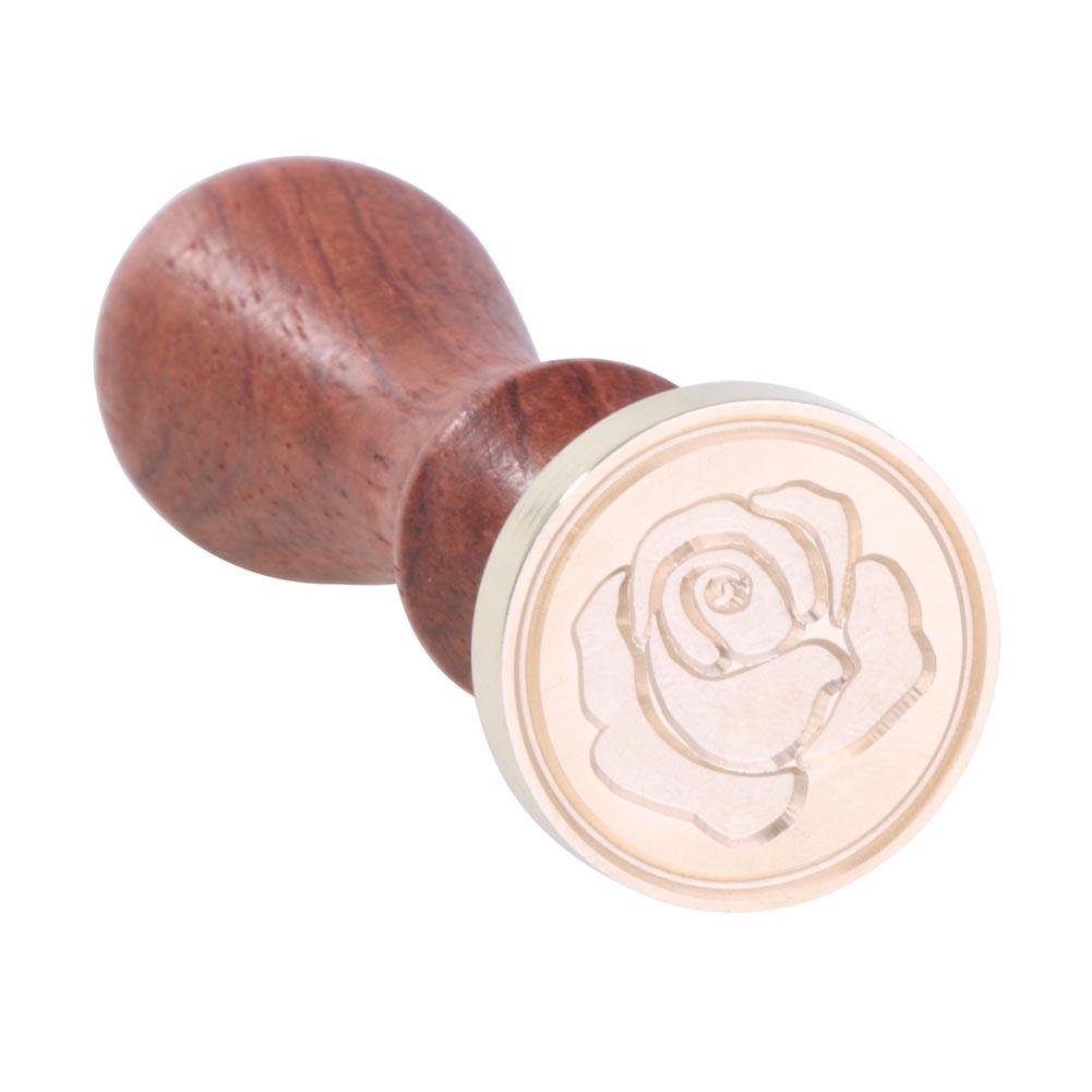 1PC Retro Wood Handle Wax Sealing Stamp Decorative... – Grandado