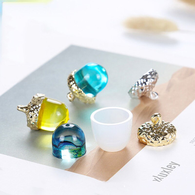 Acorn Transparent Silicone Mould Necklace Craft Je... – Grandado