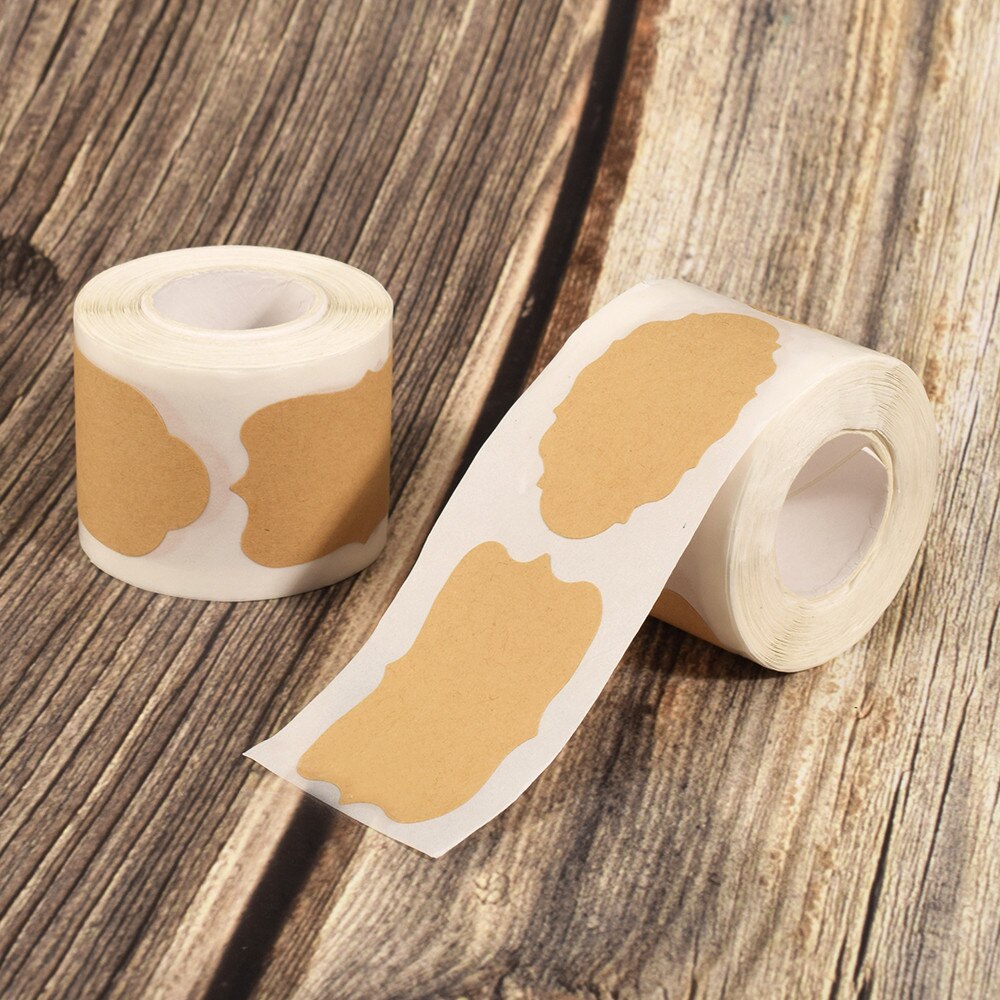 300pcs Kitchen Jar Stickers Vintage Blank Kraft La... – Vicedeal