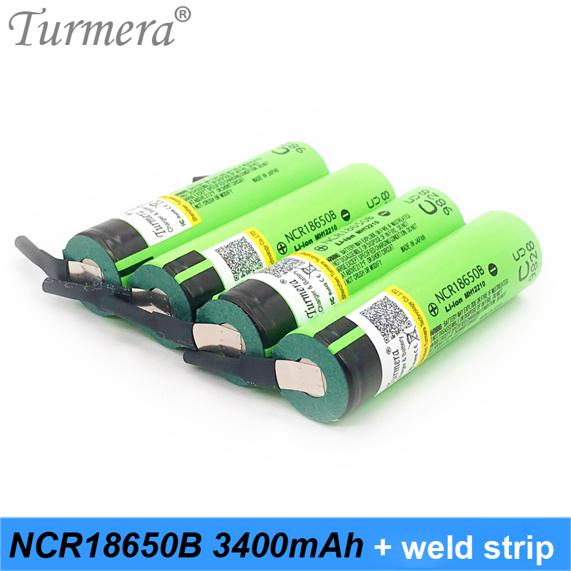 Turmera Original NCR18650B 3.7v 3400mah 18650 Lith... – Vicedeal