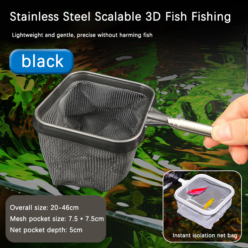 Rustfrit teleskopisk håndfiskenet akvarium tilbehø... – Grandado