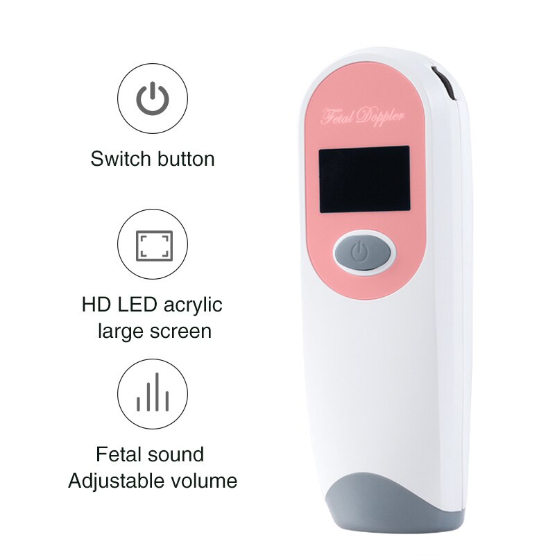 Prenatal Doppler Fetal Baby Heart Rate Monitor Hom... – Vicedeal