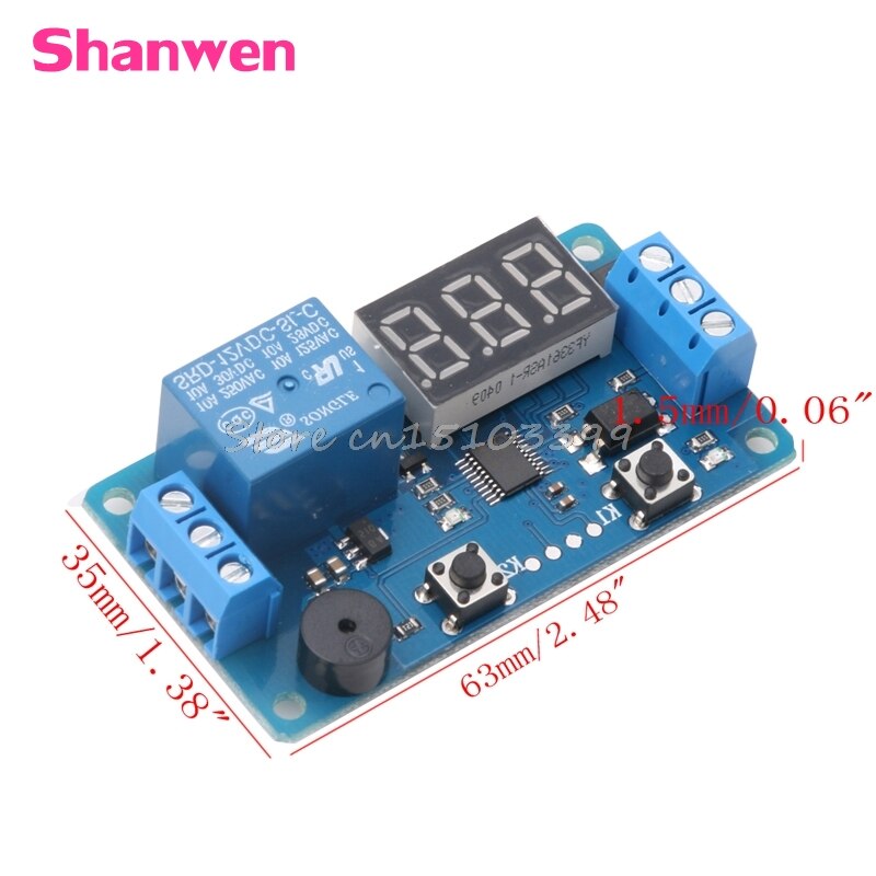 DC 12V LED Display Digital Delay Timer Control Swi... – Vicedeal