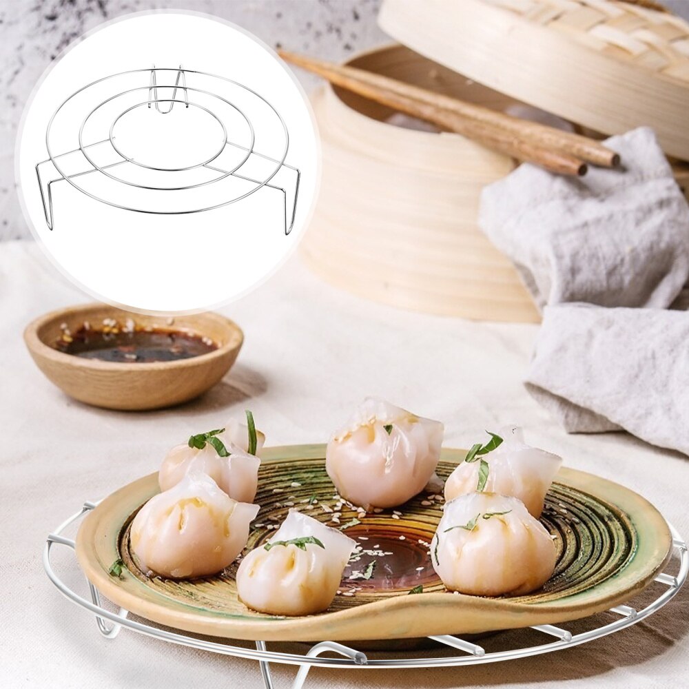 4 Stuks Roestvrij Staal Stomen Rek Pan Snelkookpan... – Vicedeal