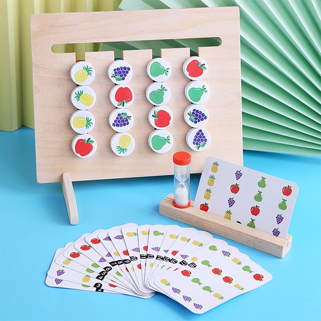 Wood Color Shape Sorting Matching Game Educational... – Grandado