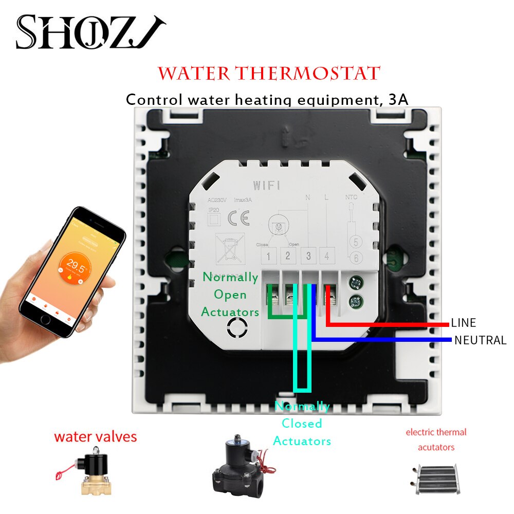 SMART HOME WiFi Temperature Controller Thermostat ... – Grandado