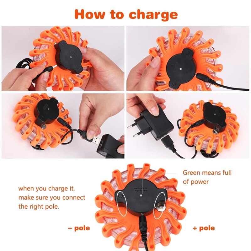 USB Rechargeable Magnetic Emergency Lamp LED Flare... – Grandado