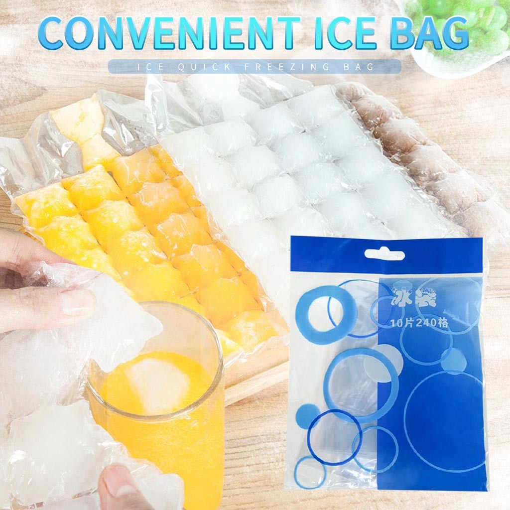 10 pcs 24 Grids Plastic Ice Bag One-time Clear Pop... – Vicedeal