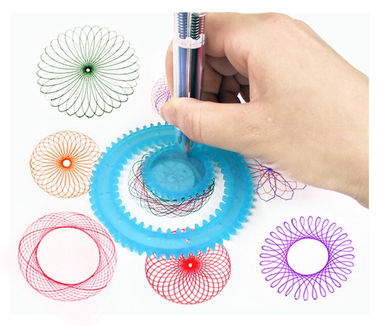 Spirograph Drawing Toys Set Interlocking Gears Whe... – Grandado