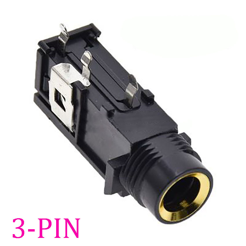 5-10piceDIY 6.35mm/6.5mm gold-plated jack 3P/4P st... – Grandado