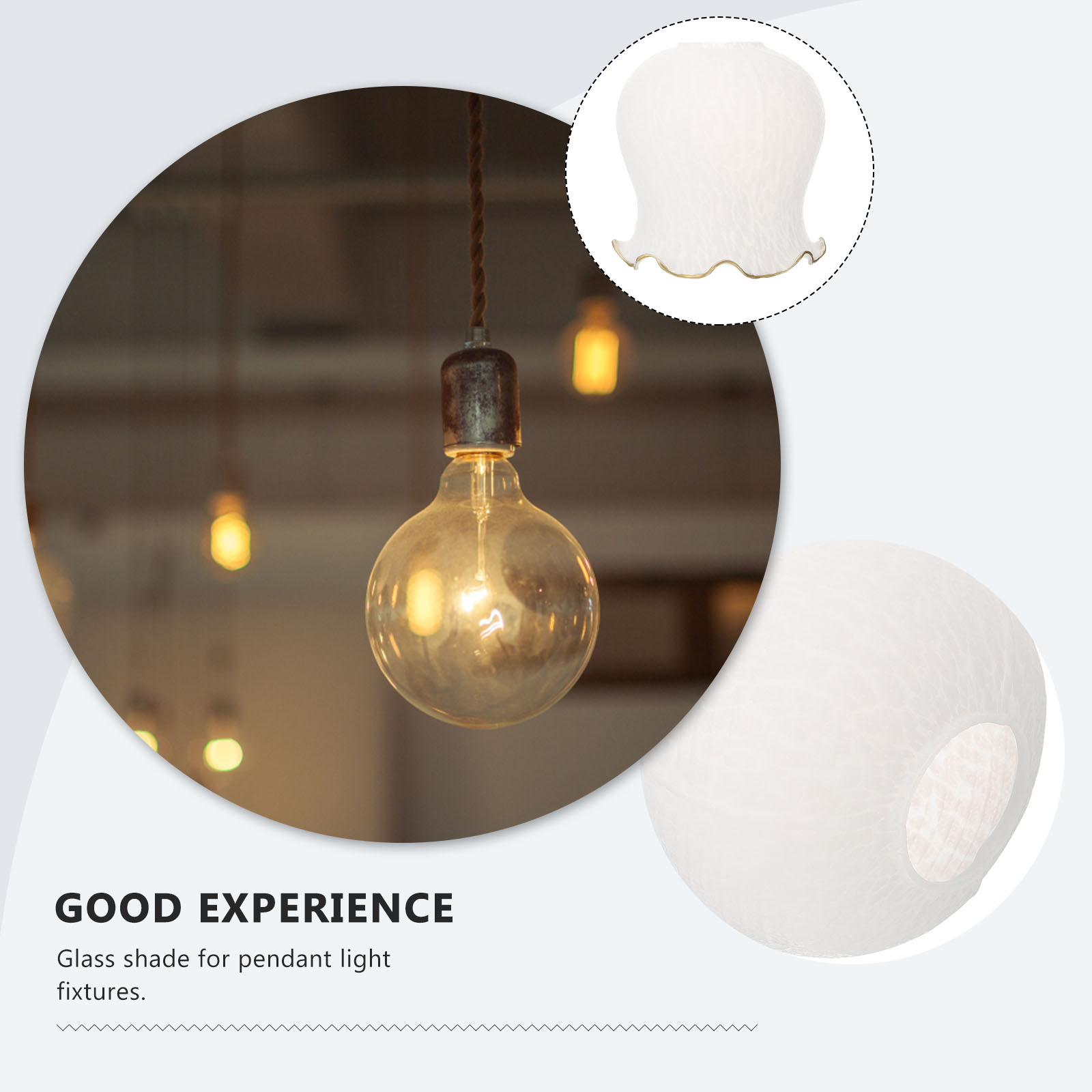 Lily Lampshade Tulip Flower Glass Lamp Shade Repla... – Grandado