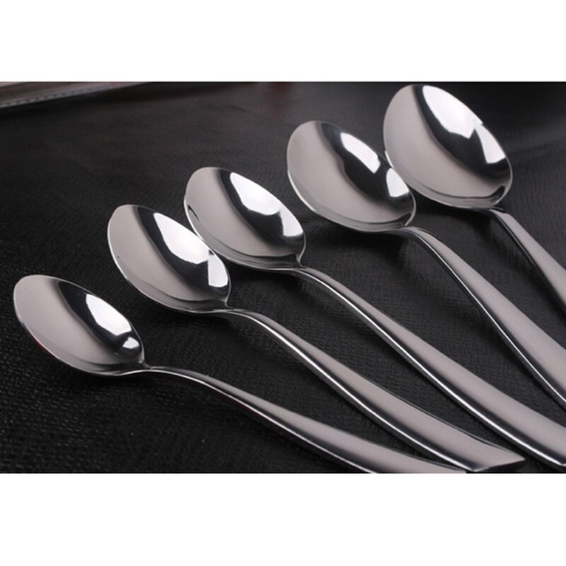 6 Pcs Diner Lepel Set Rvs Dessert Theelepel Roeren... – Grandado