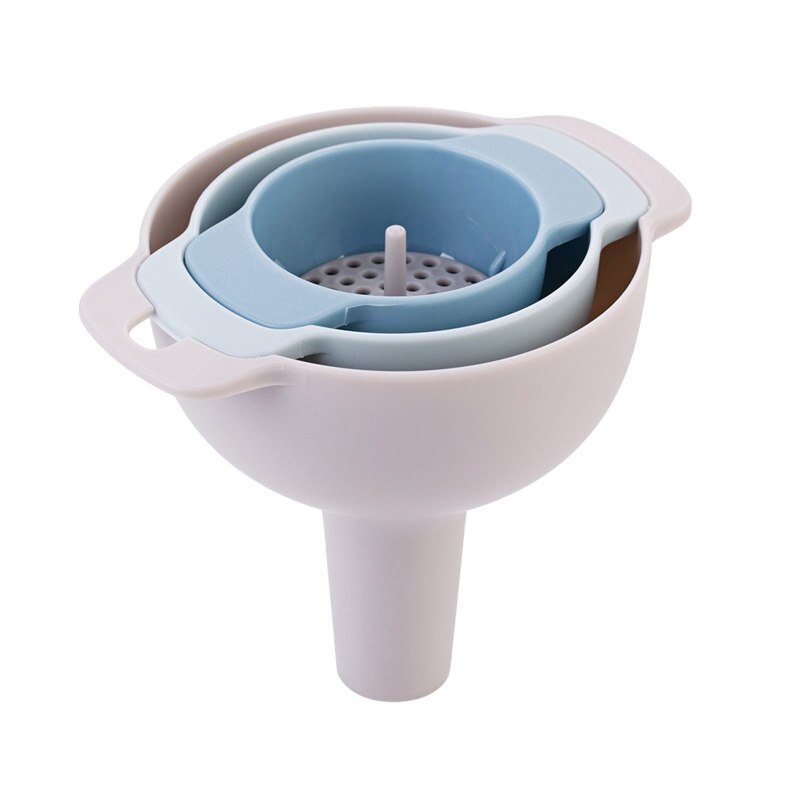 3-piece funnel set, kitchen funnel, with filter, s... – Vicedeal