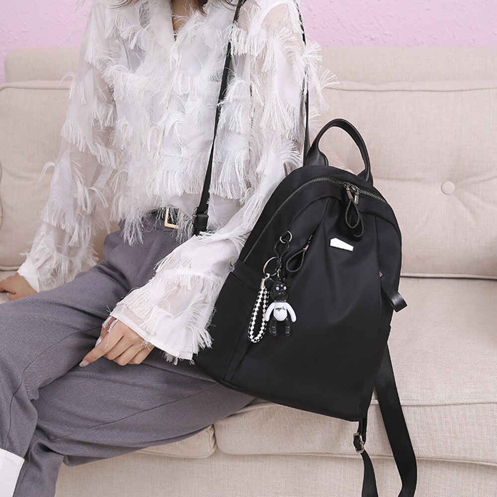 Women's leather backpack Korean Oxford Nylon Water... – Grandado