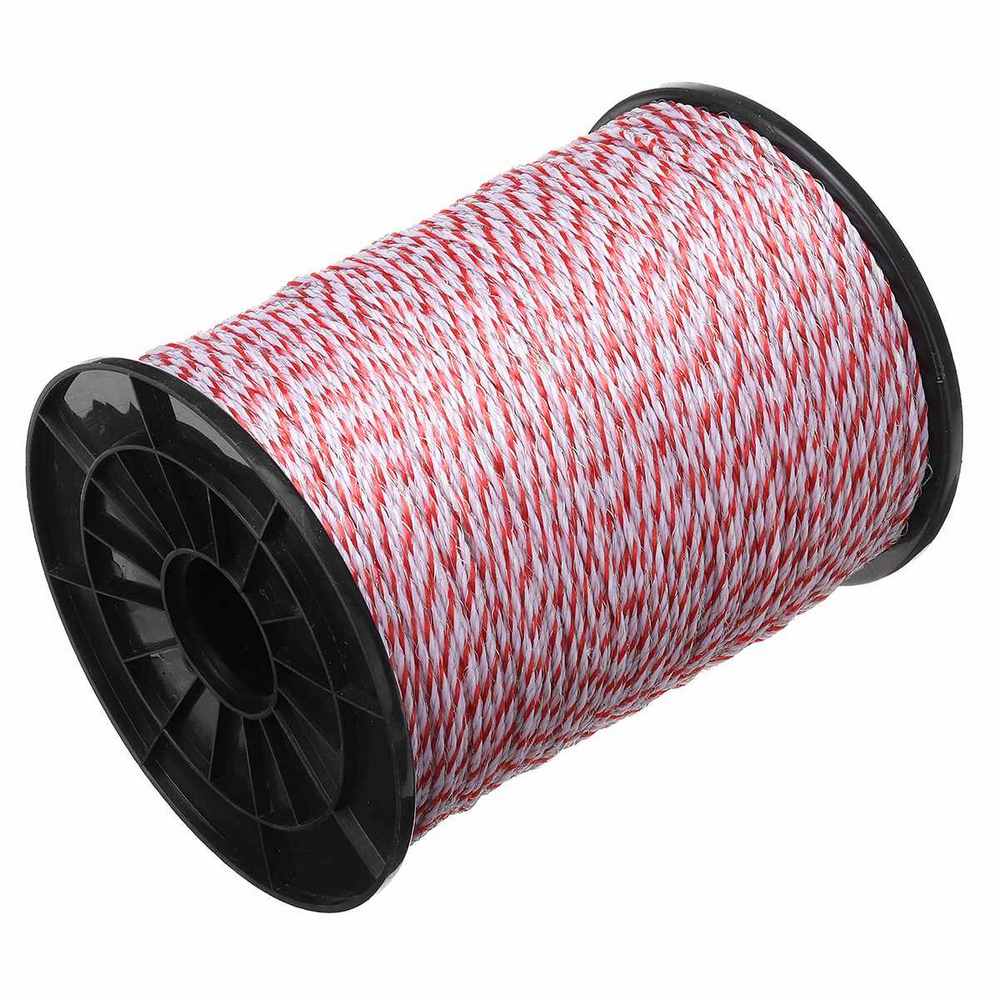 500M/Roll Portable Electric Fencing Poly Wire Rope... – Grandado