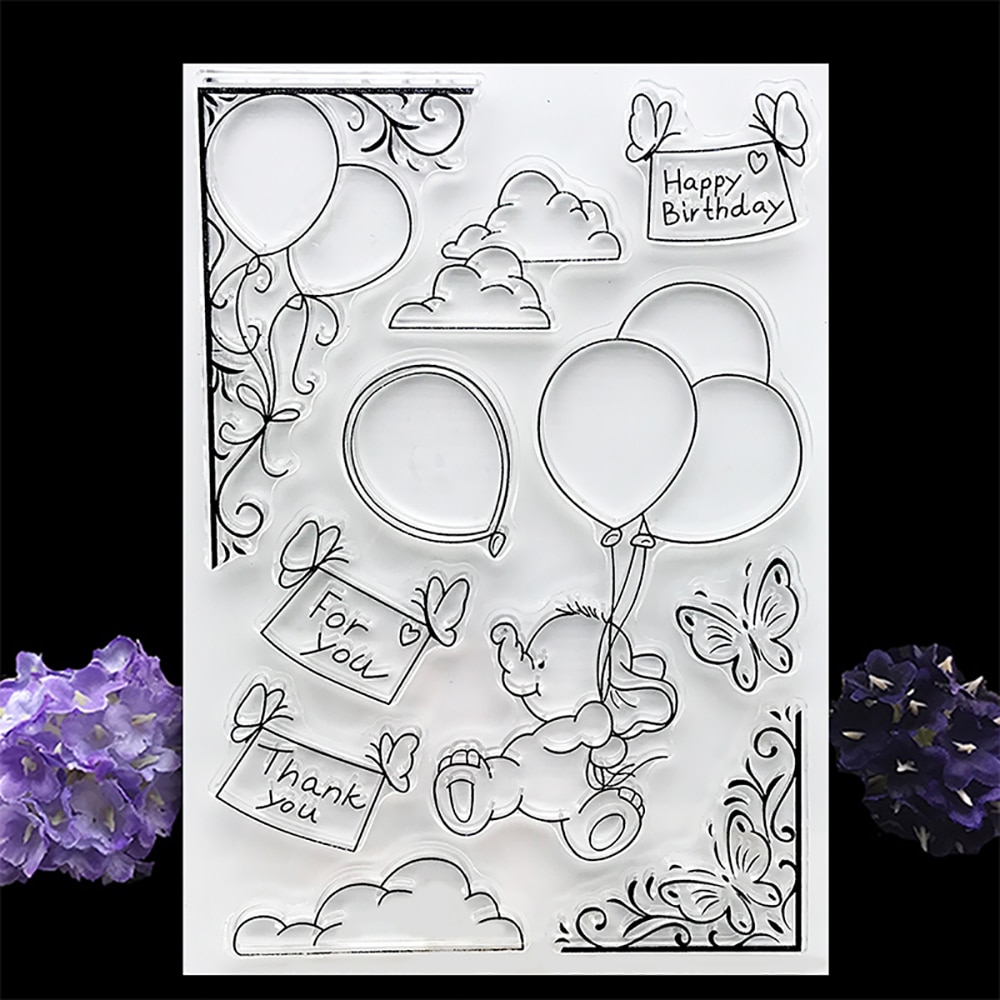 Lychee Leven Diy Ballon Olifant Stempel Dier Trans... – Grandado