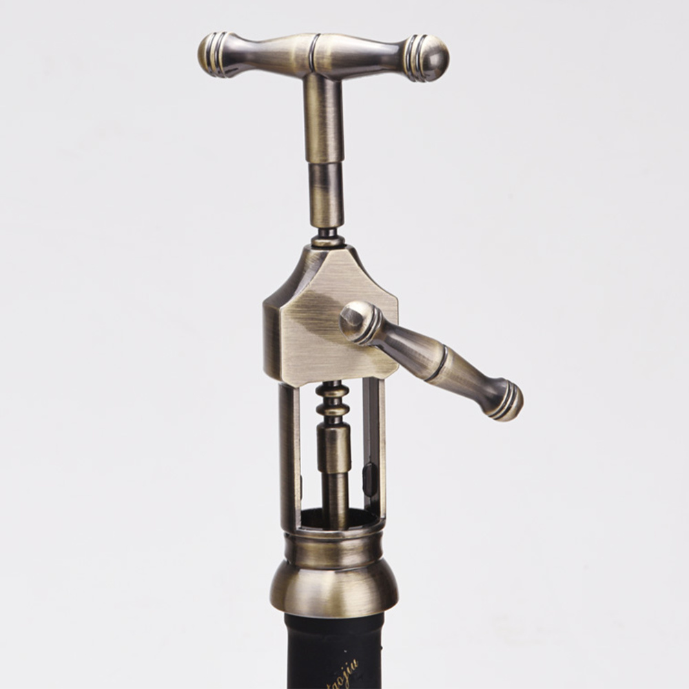 Classic Antique Wine Screw Corkscrew Handheld Wait... – Grandado