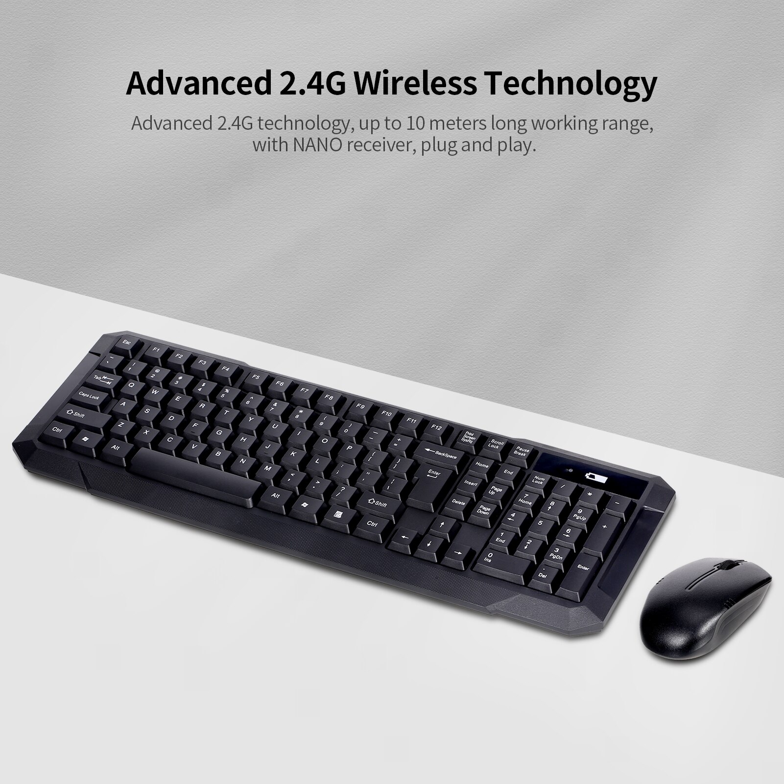 Wireless Silent Keyboard 2.4G Wireless Keyboard an... – Grandado