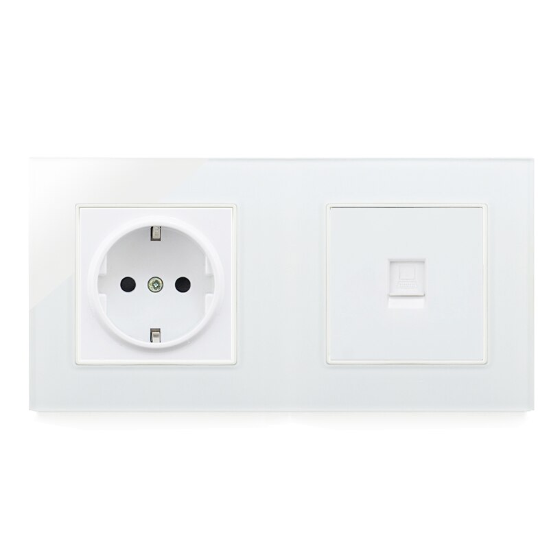 Atlectric EU DE Standard Plug Wall Power Socket RJ... – Grandado