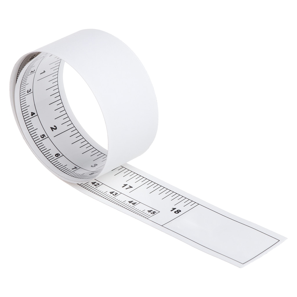 Self Adhesive Metric Measure Tape Vinyl Silver Rul... – Vicedeal