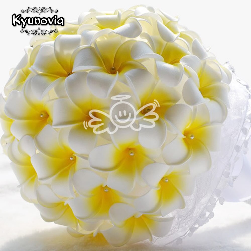 Kyunovia Rhinestone Shinning Satin Ribbon Plumeria... – Vicedeal