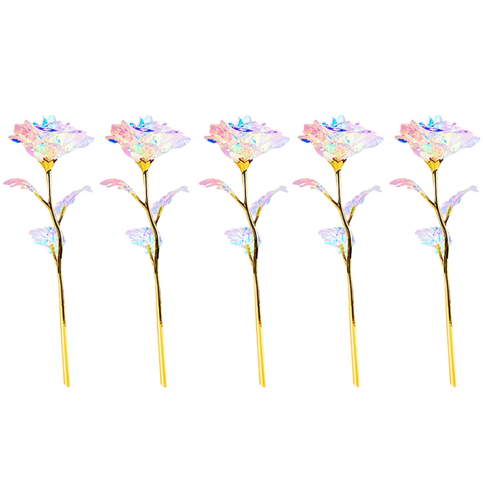 5PC Colorful Luminous Rose Artificial LED Light Fl... – Vicedeal