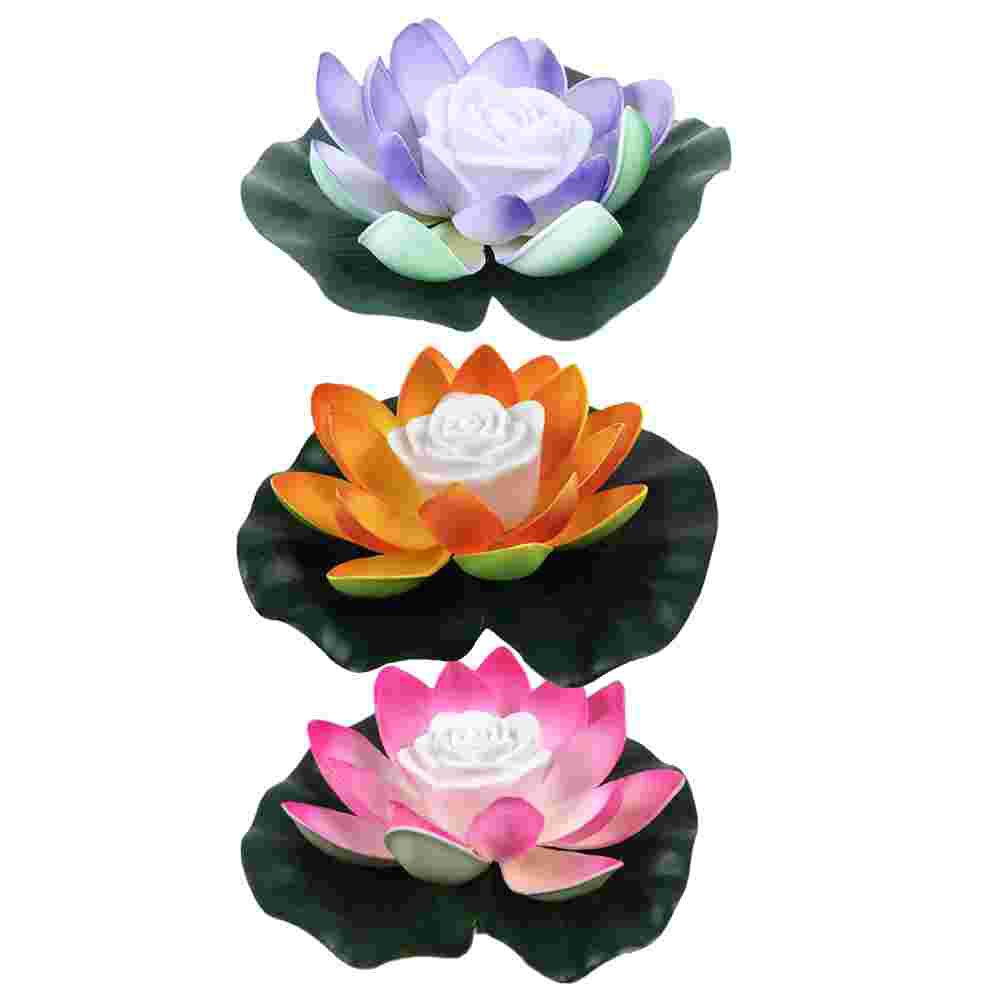 6Pcs Water Floating Lotus Light Romantic Wishing L... – Grandado