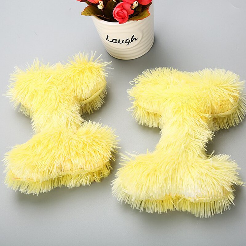 Dog Plush Bone Dog Toy For Dogs Pet Cute Solid Col... – Grandado
