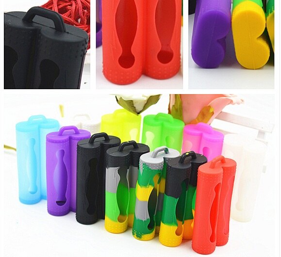 10pcs/Lot Silicone Sleeve Cover Case For Double 18... – Grandado