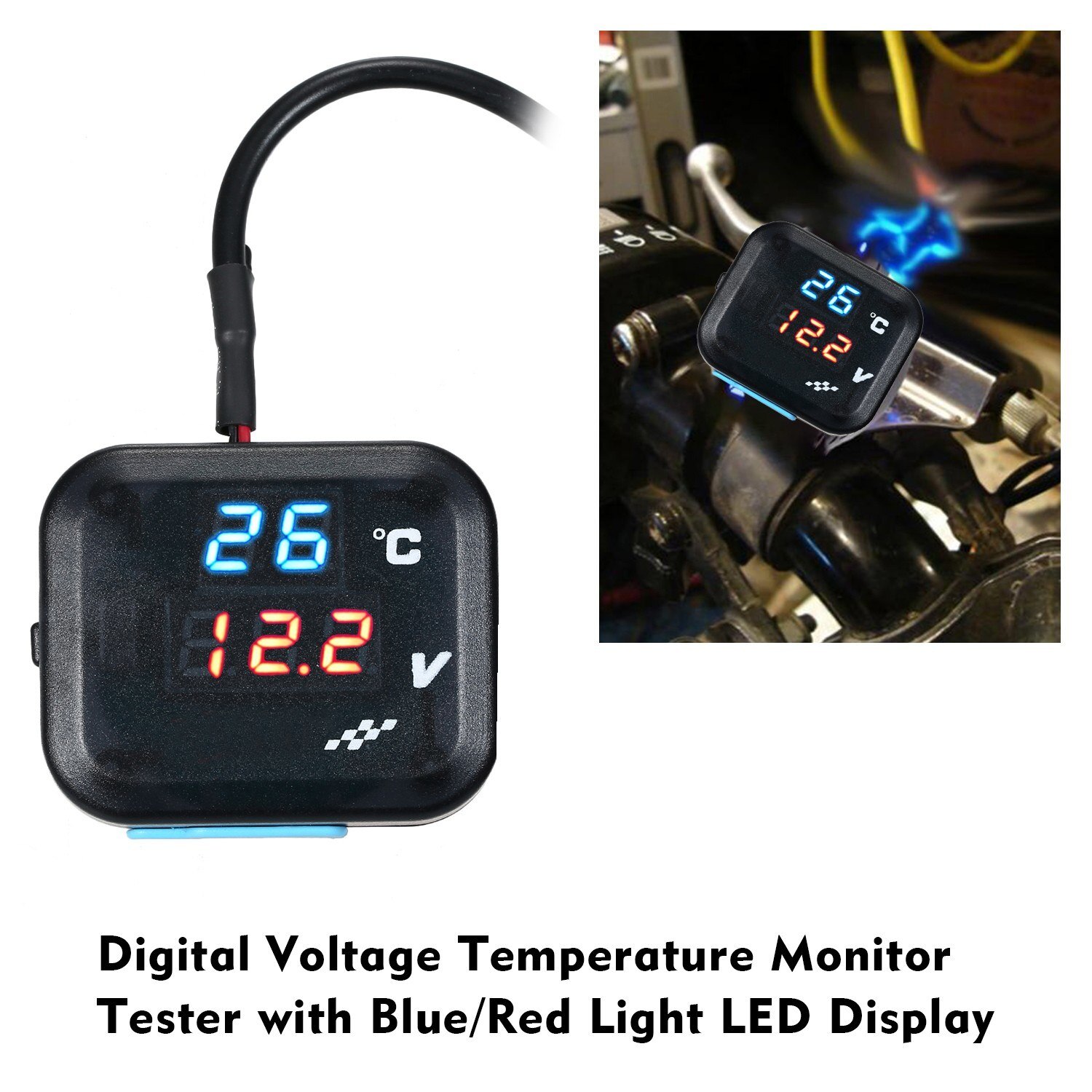 Universal Motorcycle Thermometer Instruments Water... – Grandado