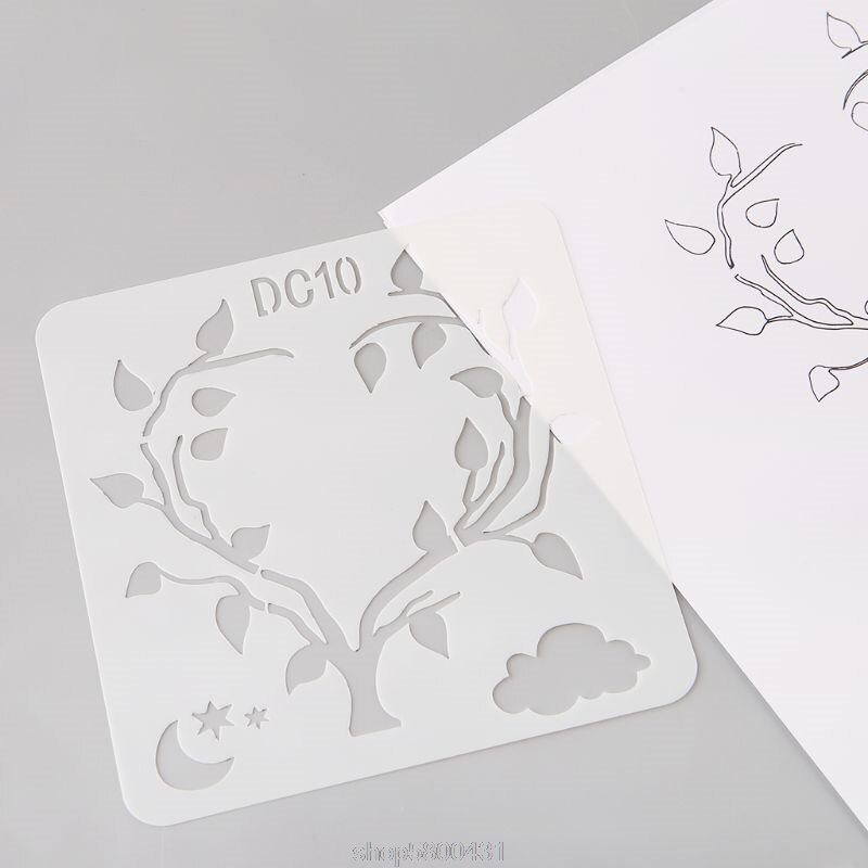 12Pcs Flower Heart Drawing Molds Plastic Children ... – Vicedeal