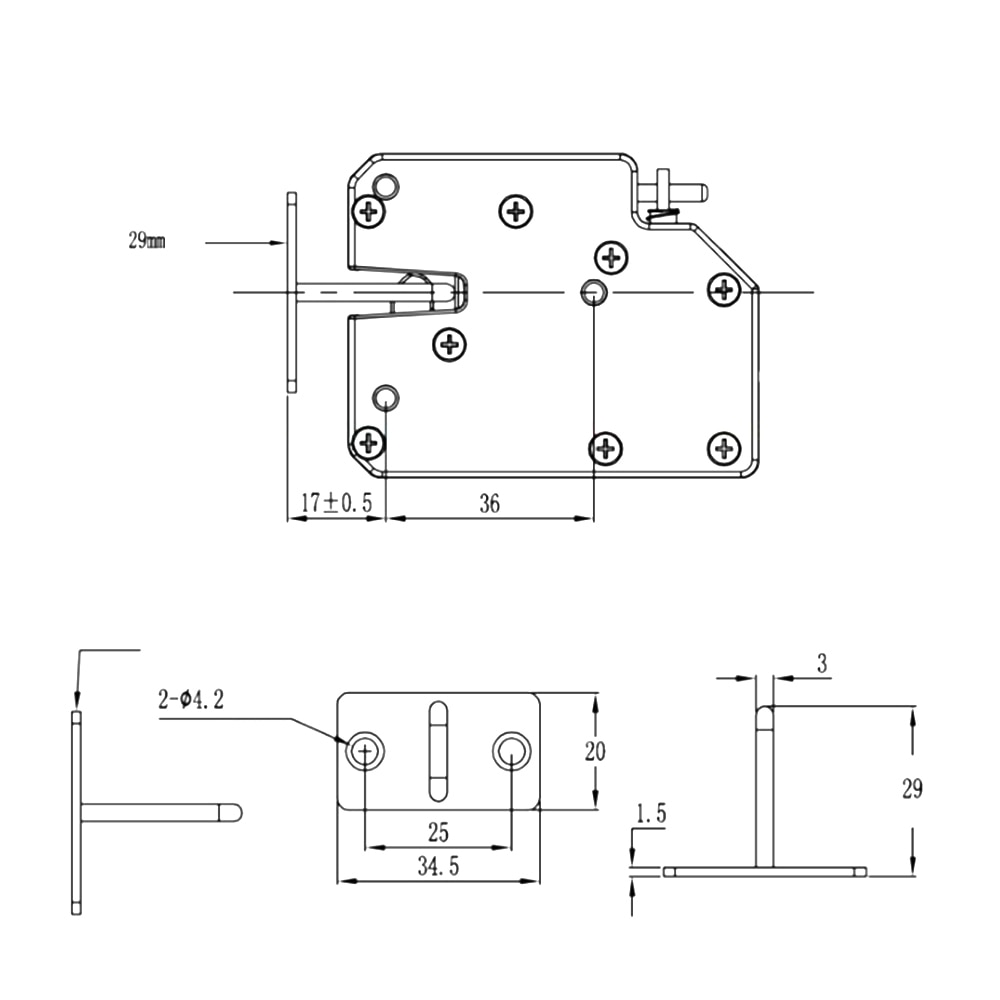 DC 12V Mini Electrical Lock Smart Cabinet Lock Uni... – Grandado