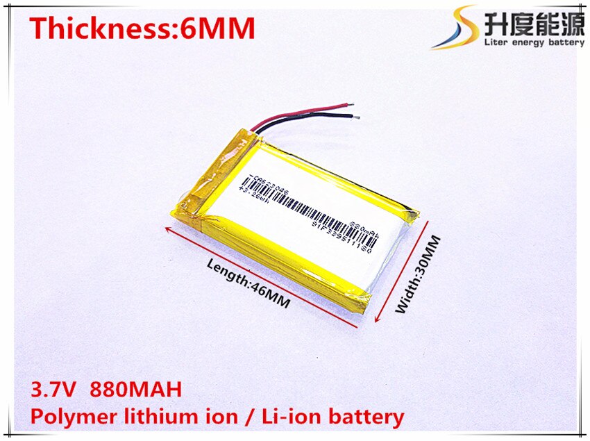 1pcs [SD] 3.7V,880mAH,[603046] Polymer lithium ion... – Vicedeal