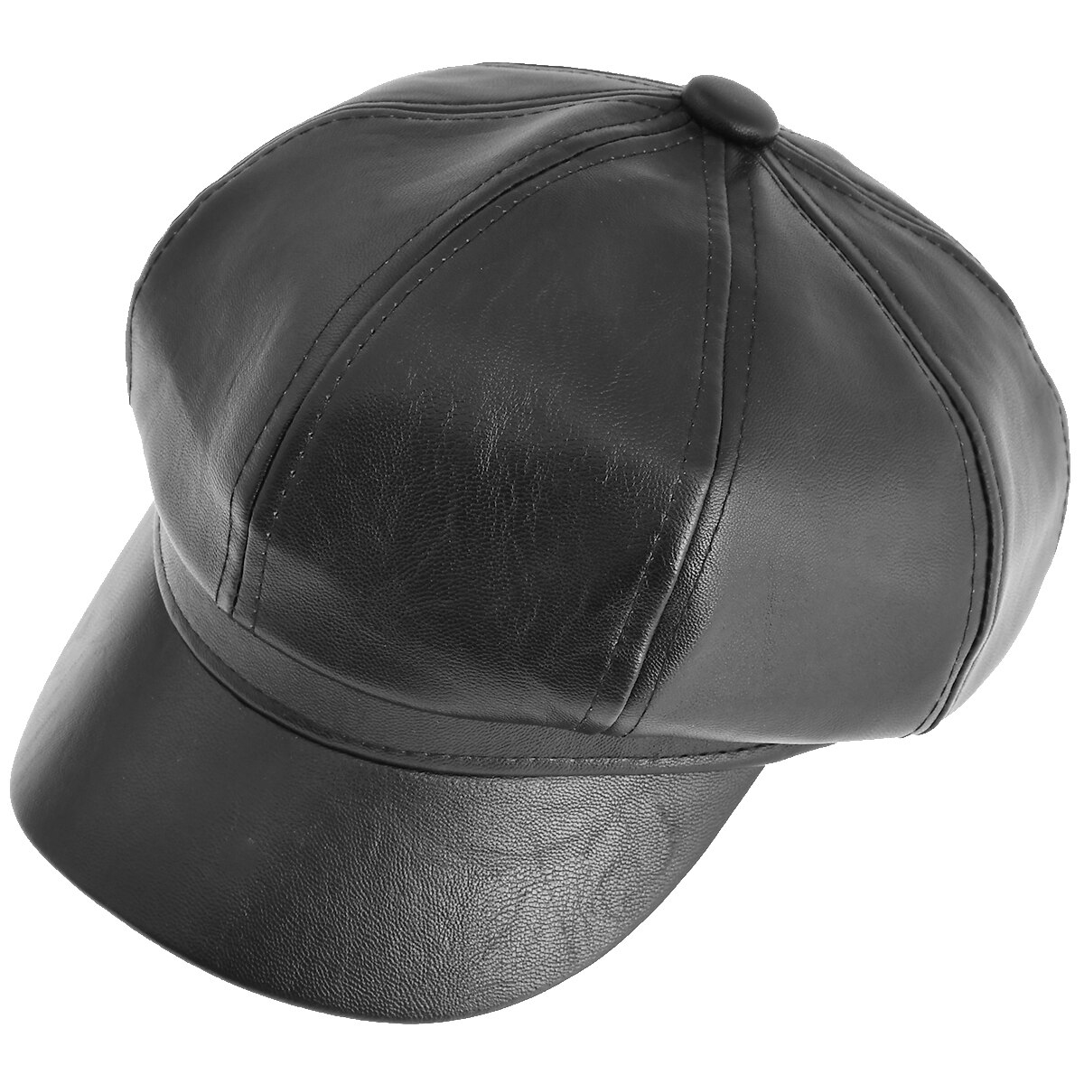 Unisex Autumn Winter Solid color PU British retro ... – Vicedeal