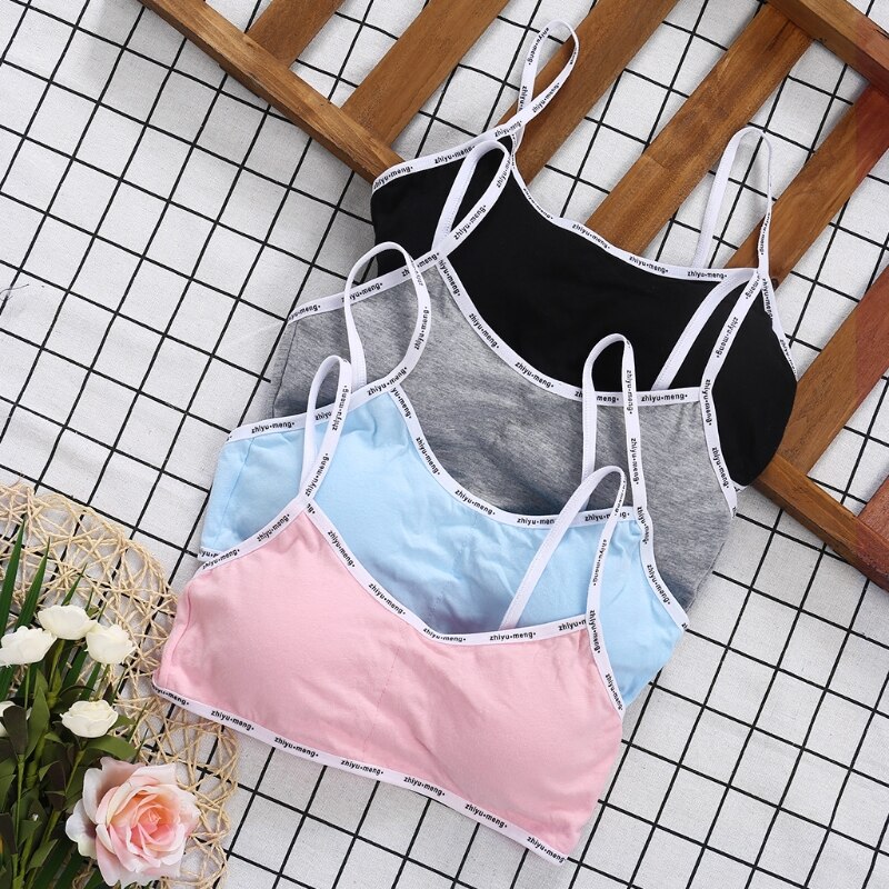 Girls Training Bra Teenage Kids Soft Breathable Co... – Vicedeal