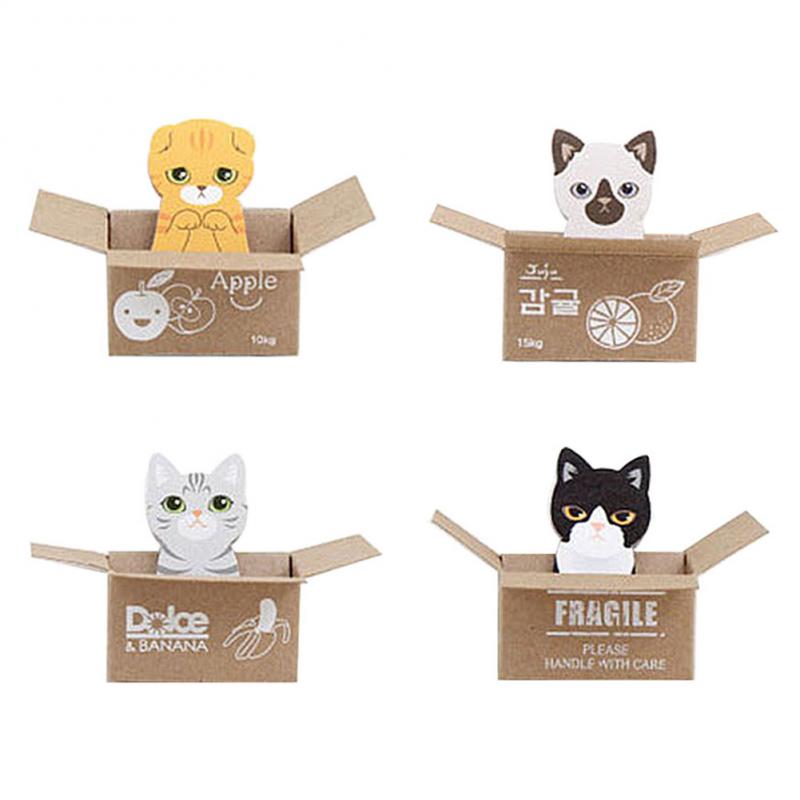 Adorable Cat Diary Memo Pad Cute Carton Small Note... – Grandado