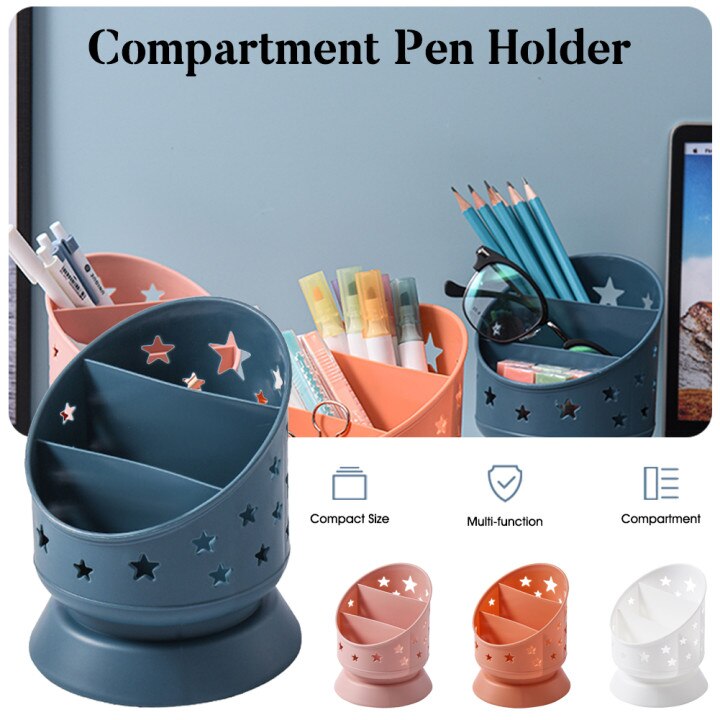Desk Organizer Multifunction 3 Compartments Pen Ho... – Vicedeal
