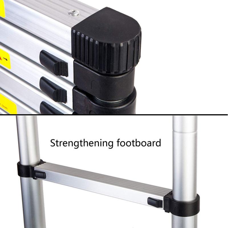 3.8m Stable Foldable Telescopic Aluminum Ladder Mu... – Grandado