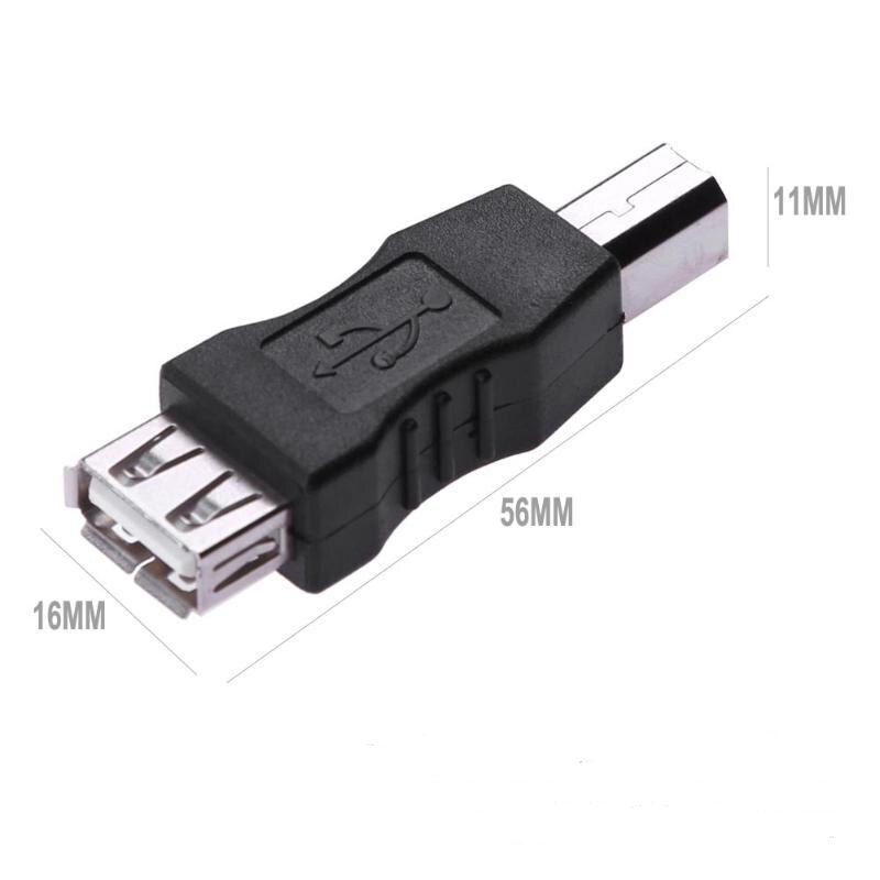 100pcs USB 2.0 A Female to B Male Adapter Connecto... – Vicedeal