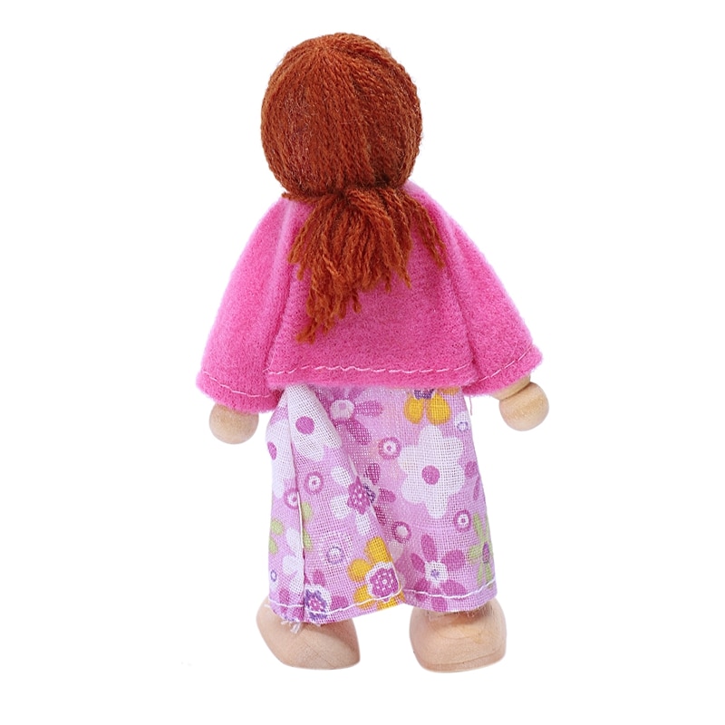 4x Wooden Dolls House Set Dolls Family Set For Kid... – Grandado
