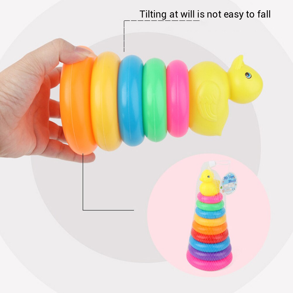 Baby Bath Floating Toy Cartoon Stackable Rings Bat... – Grandado