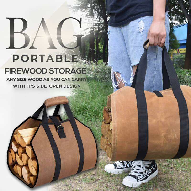 Portable Firewood Storage Bag Large Capacity Multi... – Grandado