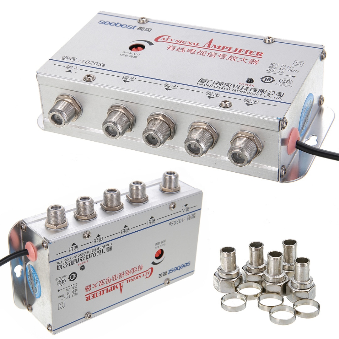 Mini 1 In 4 Out CATV Signal Amplifier 45-860MHz CA... – Grandado