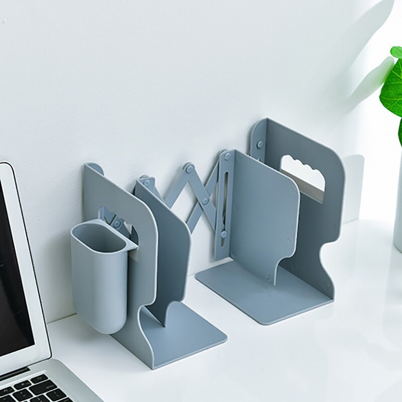 Retractable Bookshelf Bookends Book Holder Bookcas... – Grandado