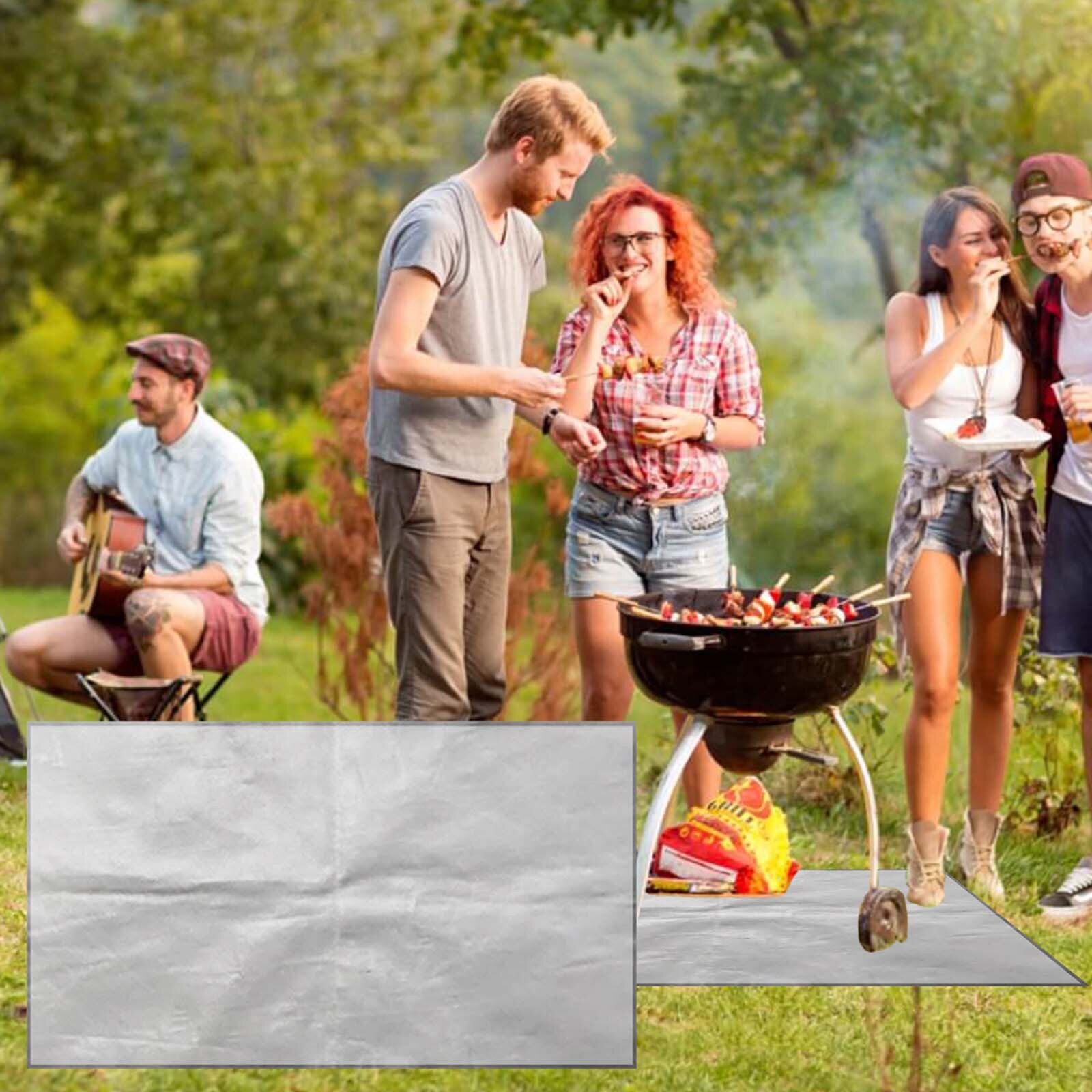 Rectangular Anti-burn Pad Barbecue Mat Prevents Da... – Vicedeal